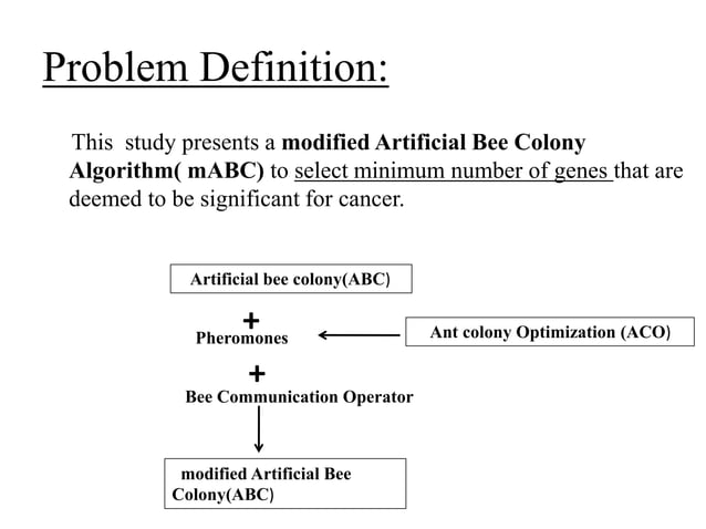 Cancer classification using mabc