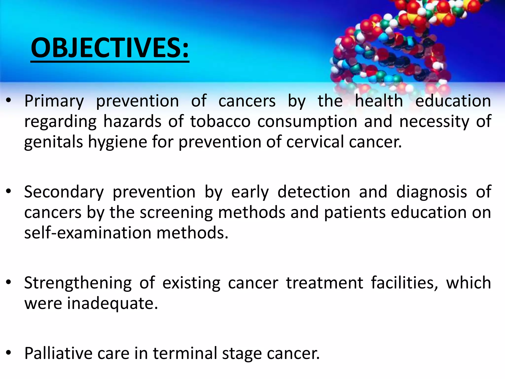 Cancer control program | PPTX