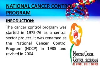 Cancer control program | PPTX