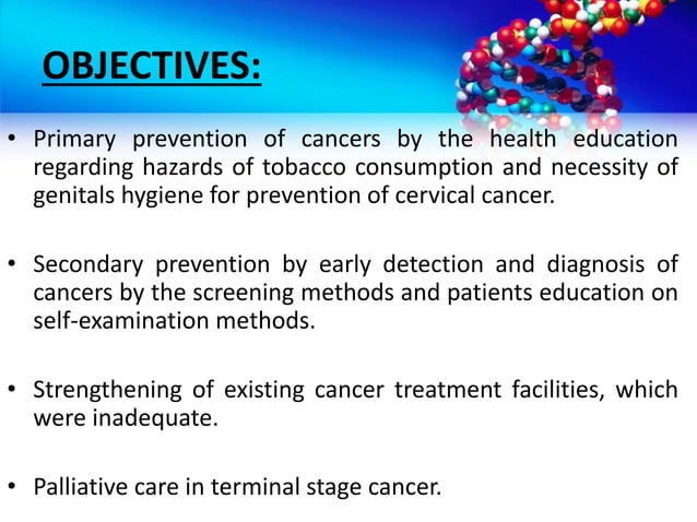 Cancer control program | PPTX | Cancer | Diseases and Conditions