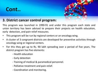 Cancer control program | PPTX