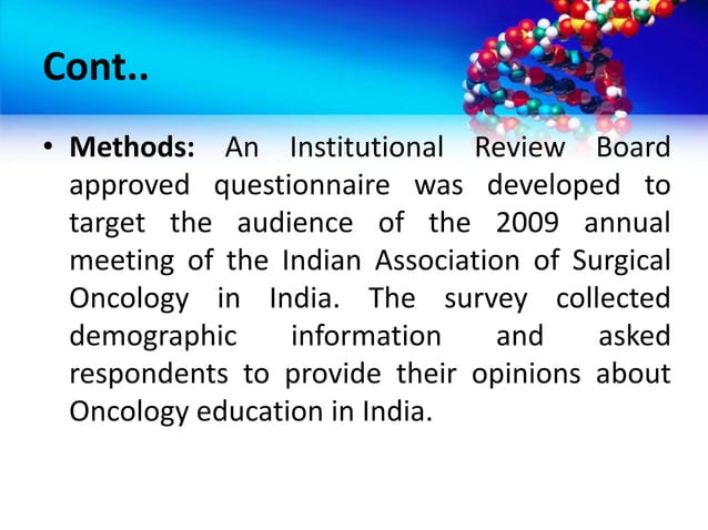 Cancer control program | PPTX | Cancer | Diseases and Conditions