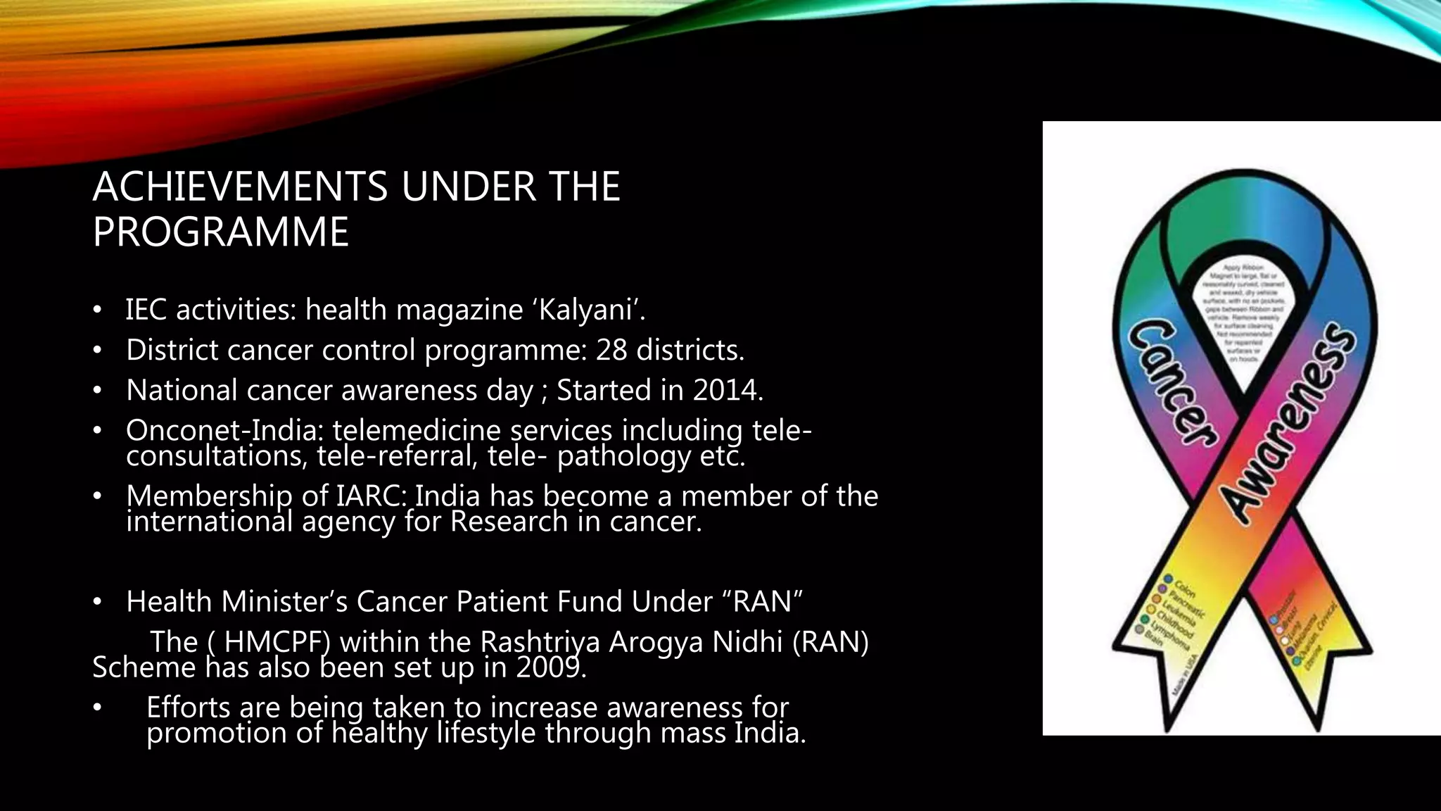 cancer control programme [Autosaved].pptx | Cancer | Diseases and ...