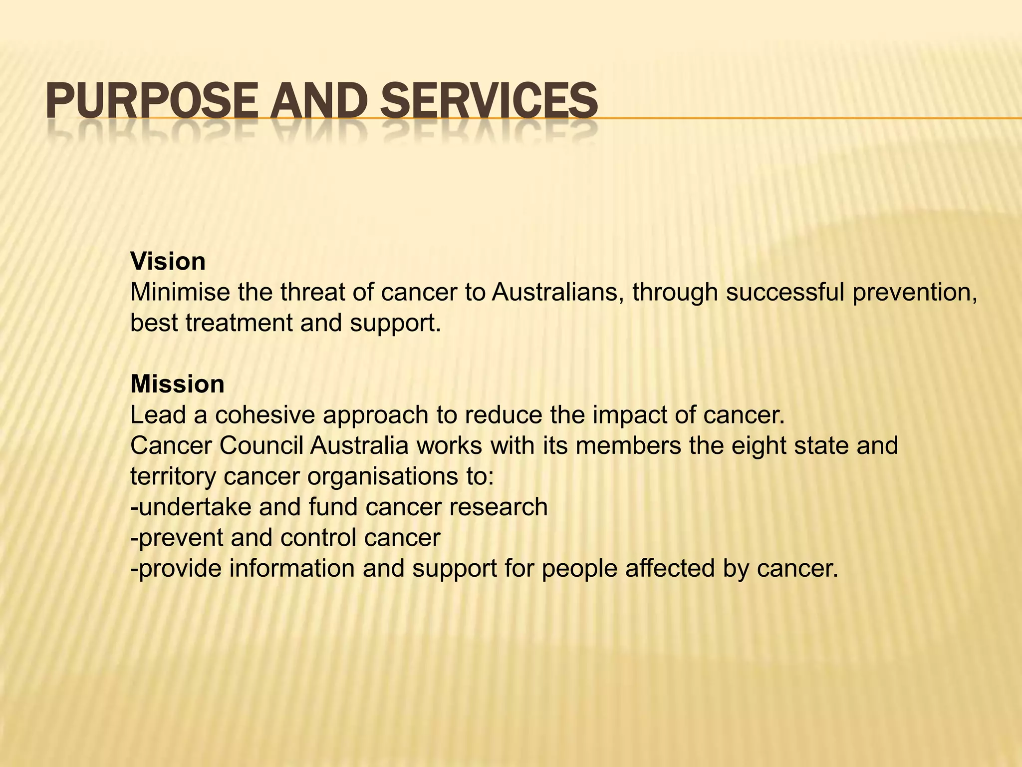 Cancer council australia | PPTX