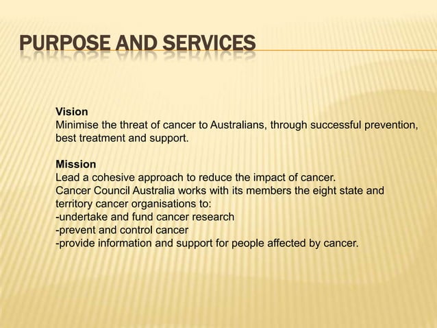 Cancer council australia | PPTX