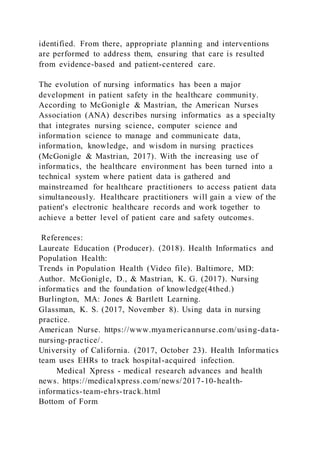 CANCER DATA COLLECTION6The Application of Data to Problem-So | DOCX