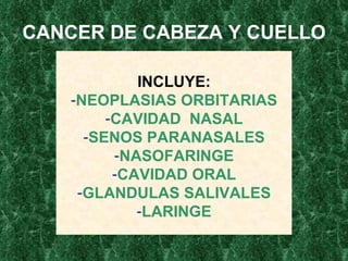 Cancer De Cabeza Y Cuello | PPT