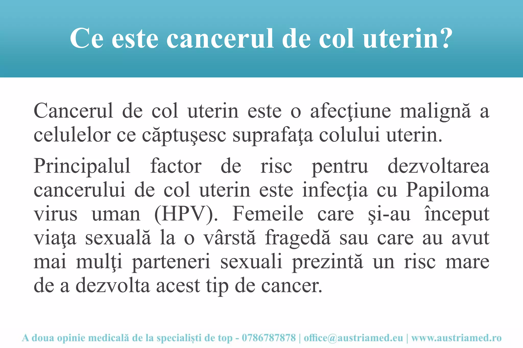 Cancer de col uterin - ce este, diagnostic, tratament | PDF