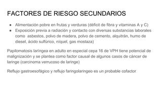 Cancer de laringe | PPTX