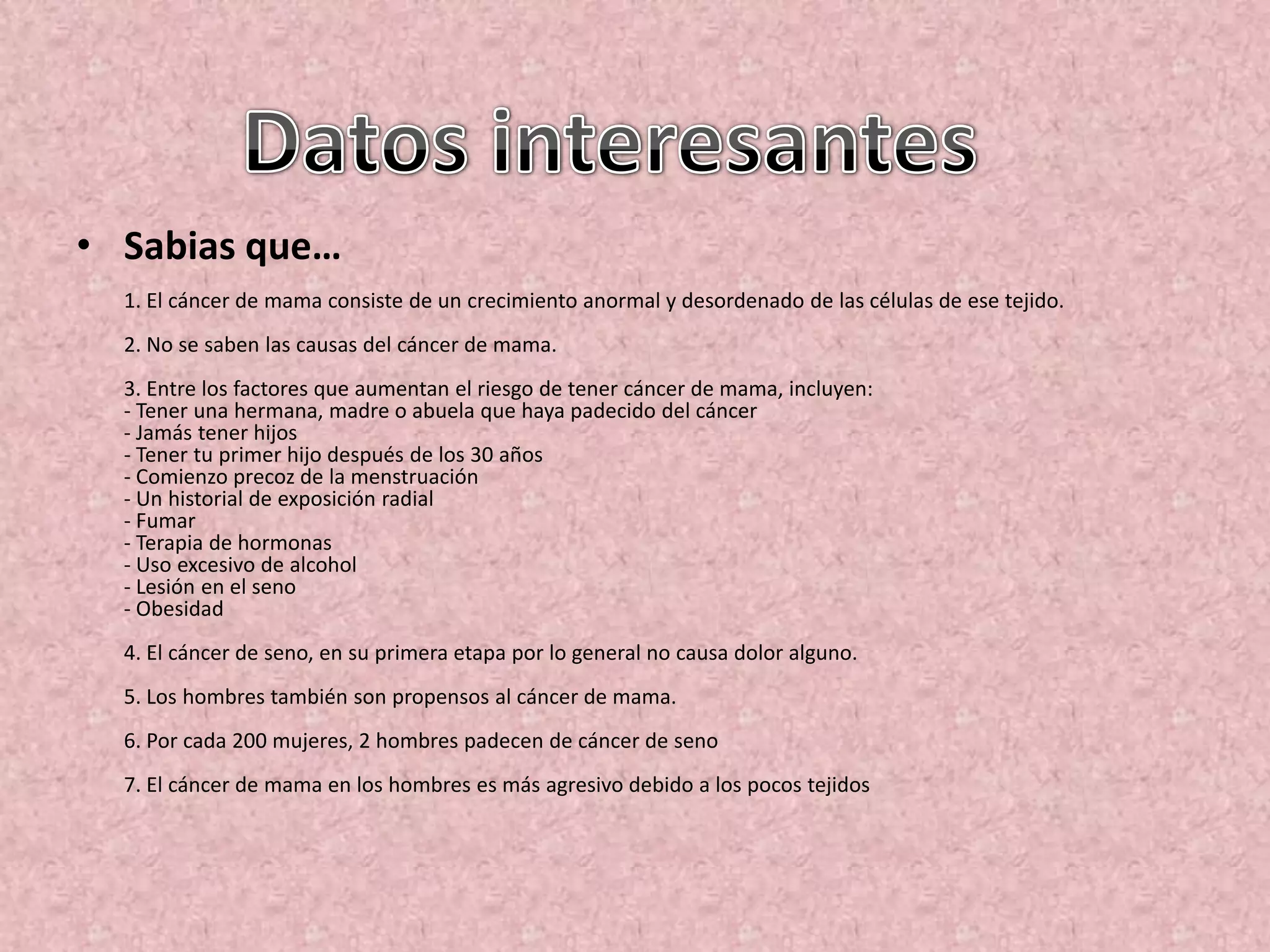 Cancer de mama[1] | PPTX