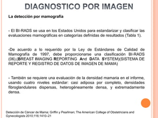 Cancer de mama imagenología | PPTX