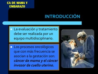 Cancer de mama y embarazo | PPTX