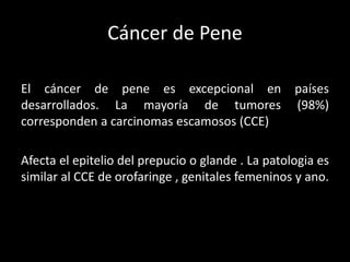 Cancer de pene | PPTX