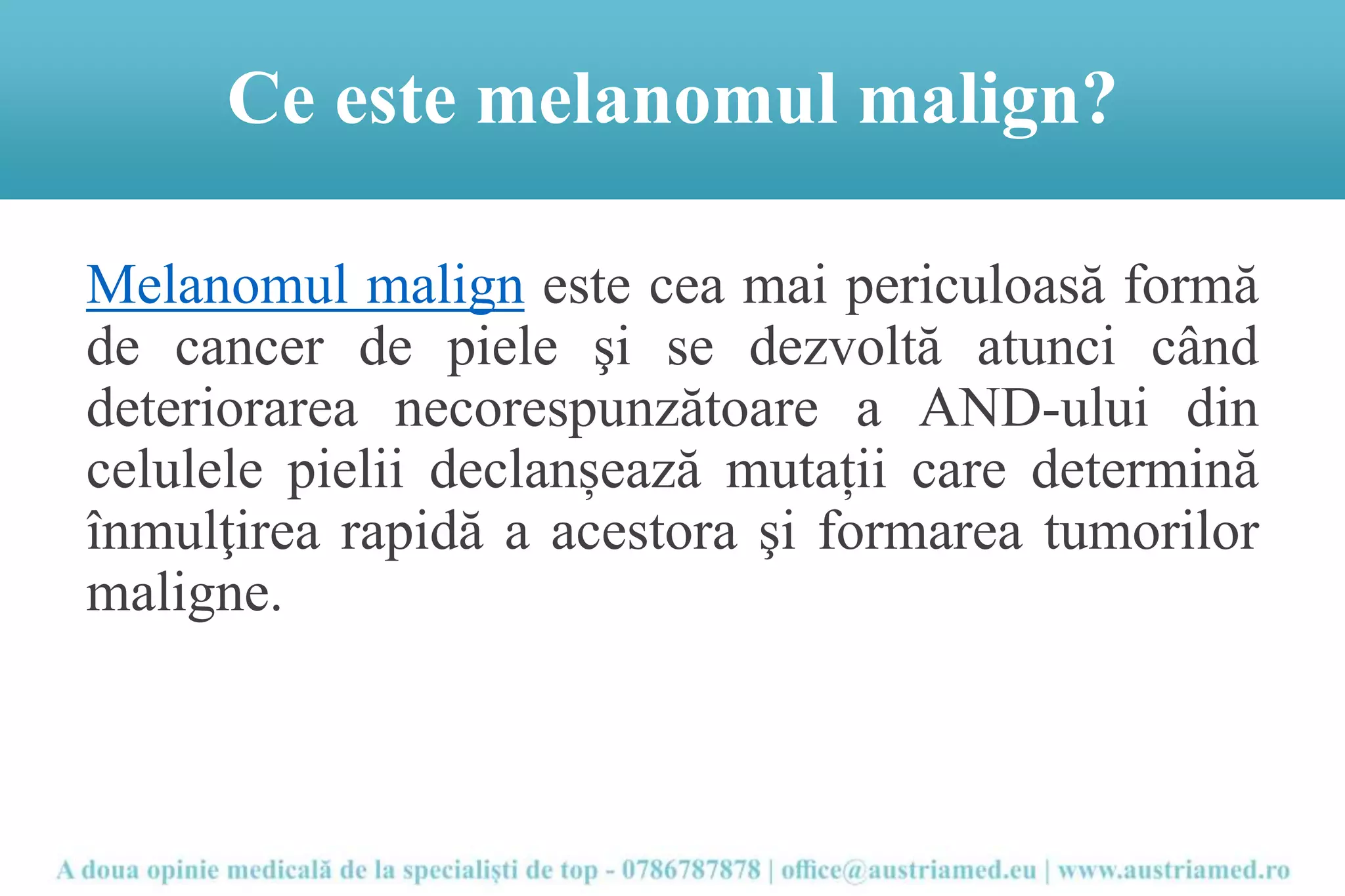 Cancer de piele - ce este, diagnostic, tratament | PDF