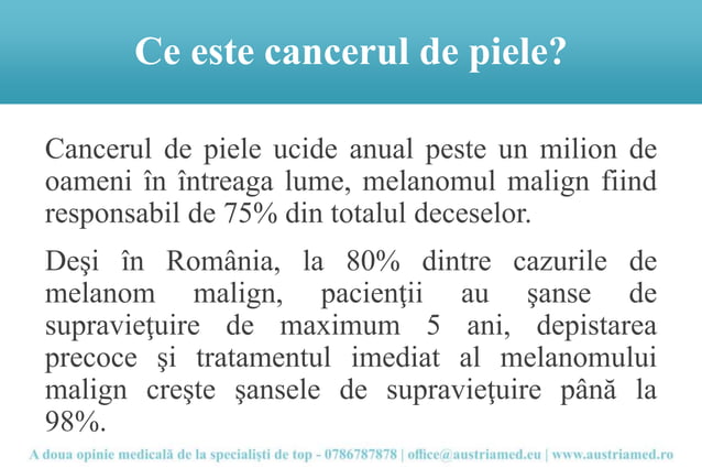 Cancer de piele - ce este, diagnostic, tratament | PDF