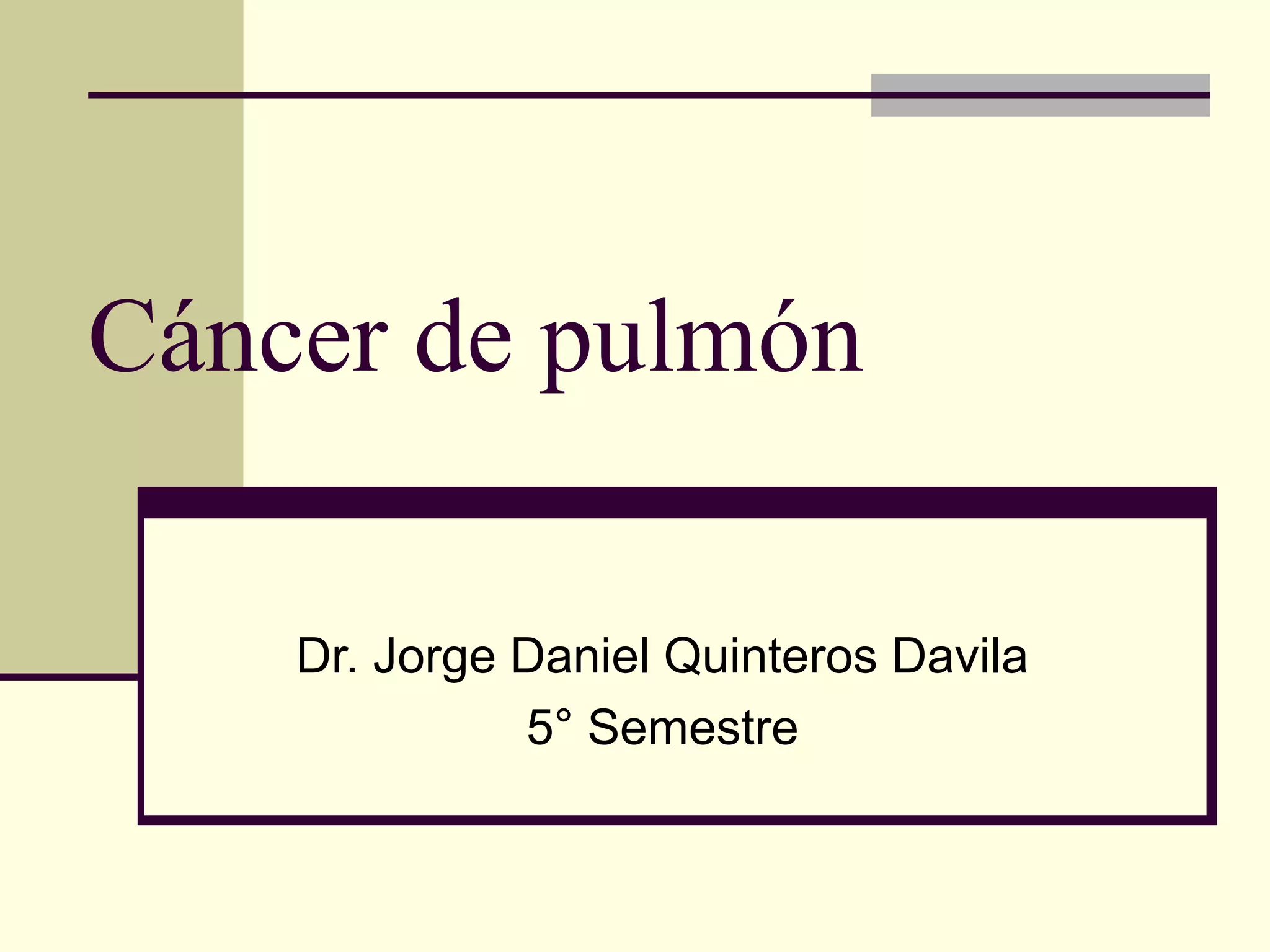 Cancer De Pulmon Ppt Descarga Gratuita