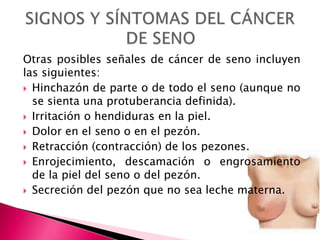 Cancer de seno | PPTX