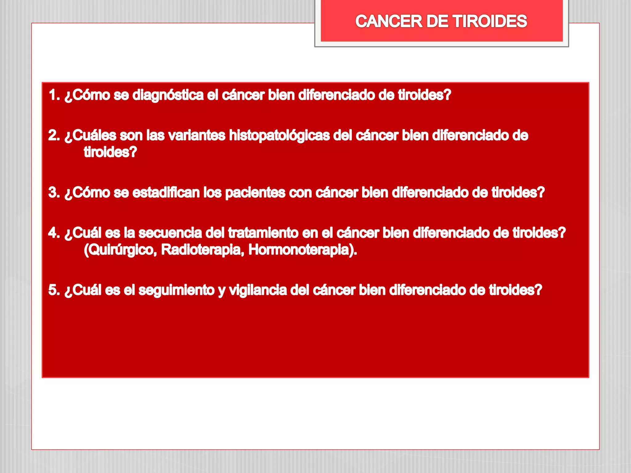 Nódulos tiroideos y Cáncer de tiroides | PPTX | Thyroid Disorders ...