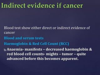Cancer diagnosis biochemistry | PPTX