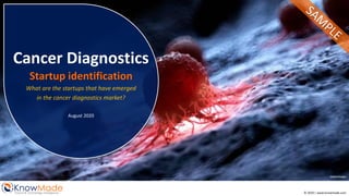 Cancer diagnostics startup identification 2020 sample | PDF