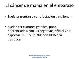 Cancer de mama en embarazo | PPT