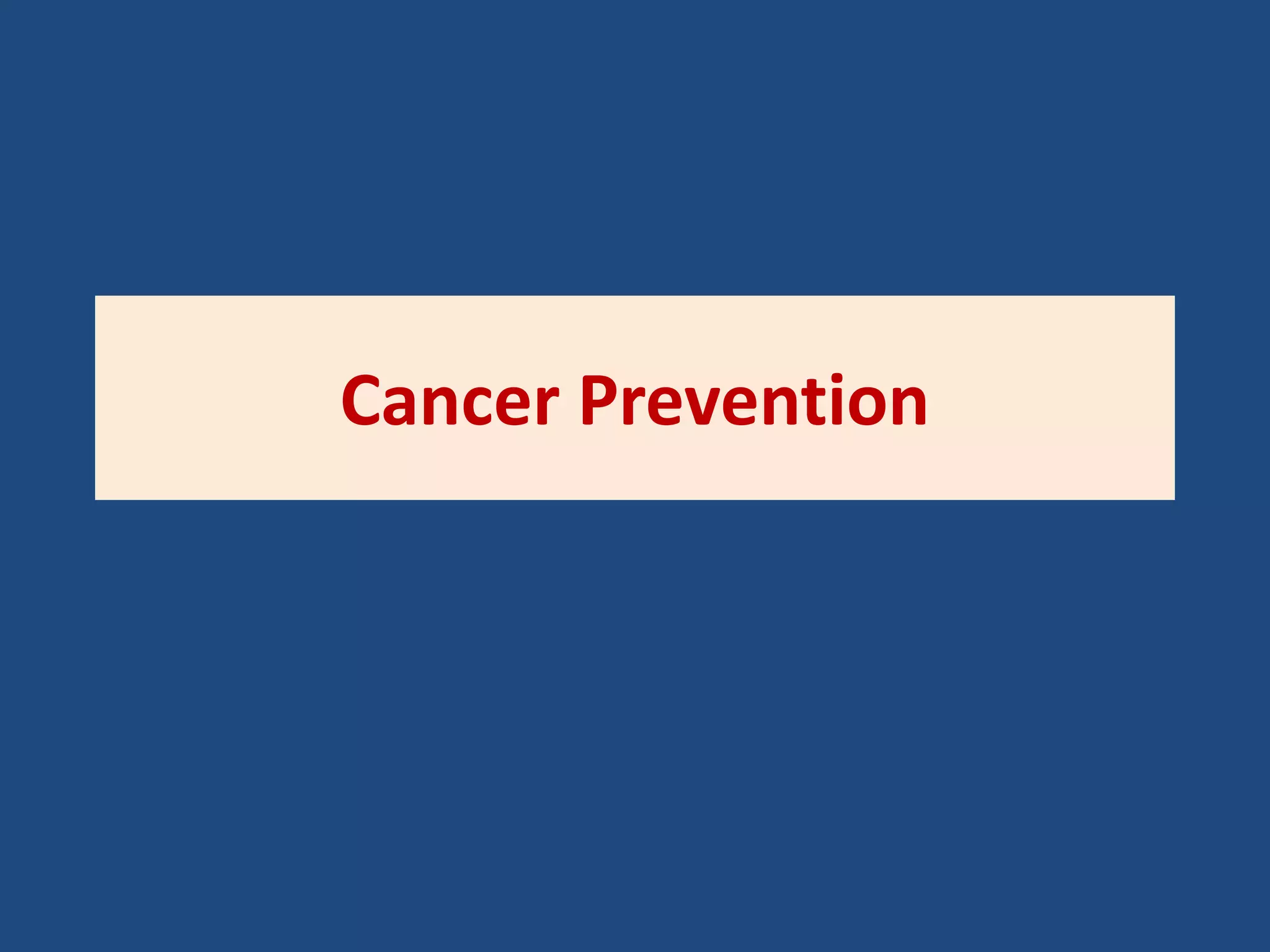 Cancer early screening and protection | PDF