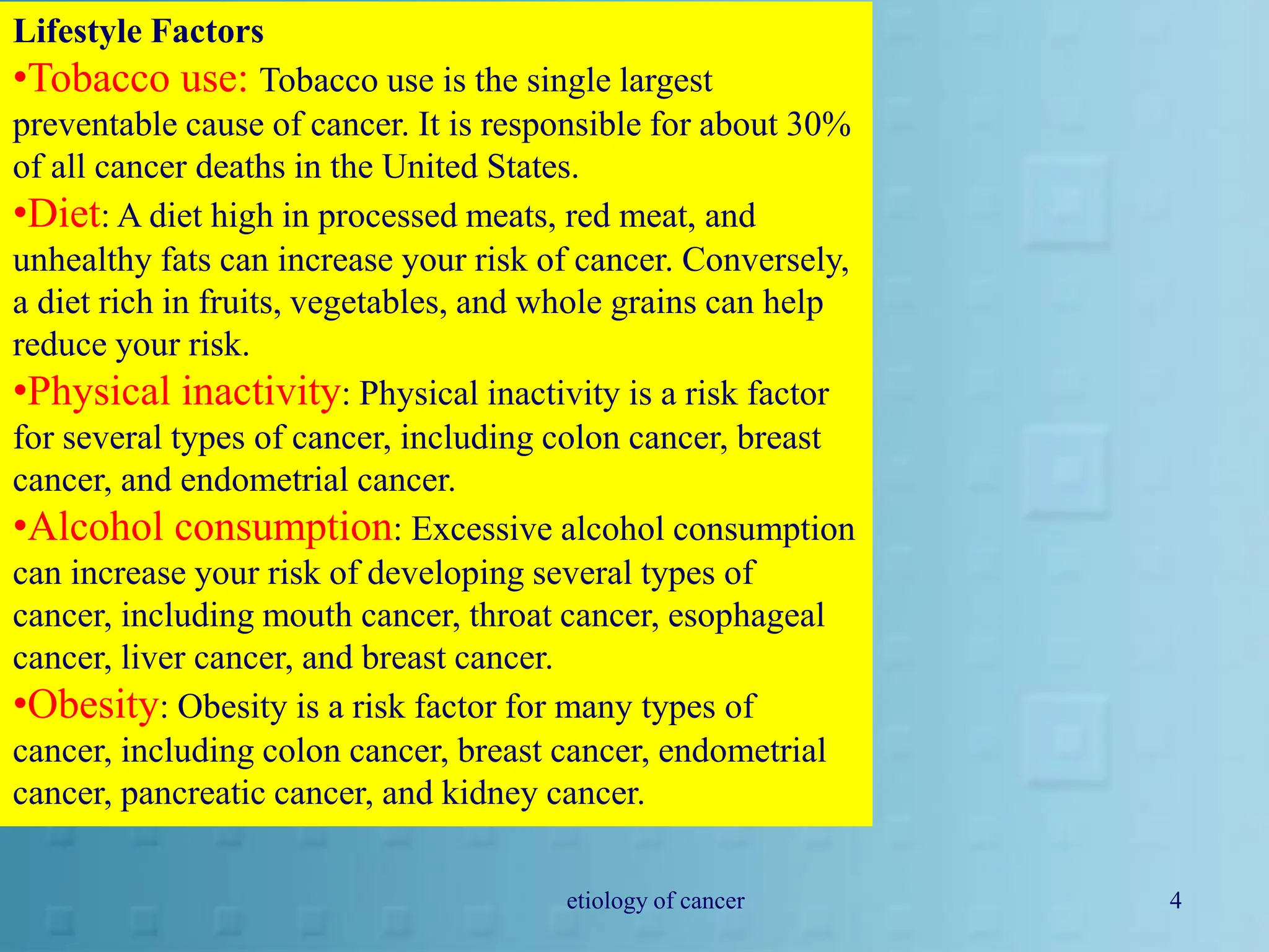 cancer etiology .pdf | Cancer | Diseases and Conditions