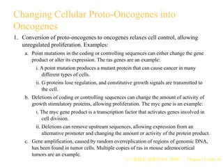 An overview of The genetics of the cancer | PPT