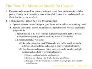 An overview of The genetics of the cancer | PPT