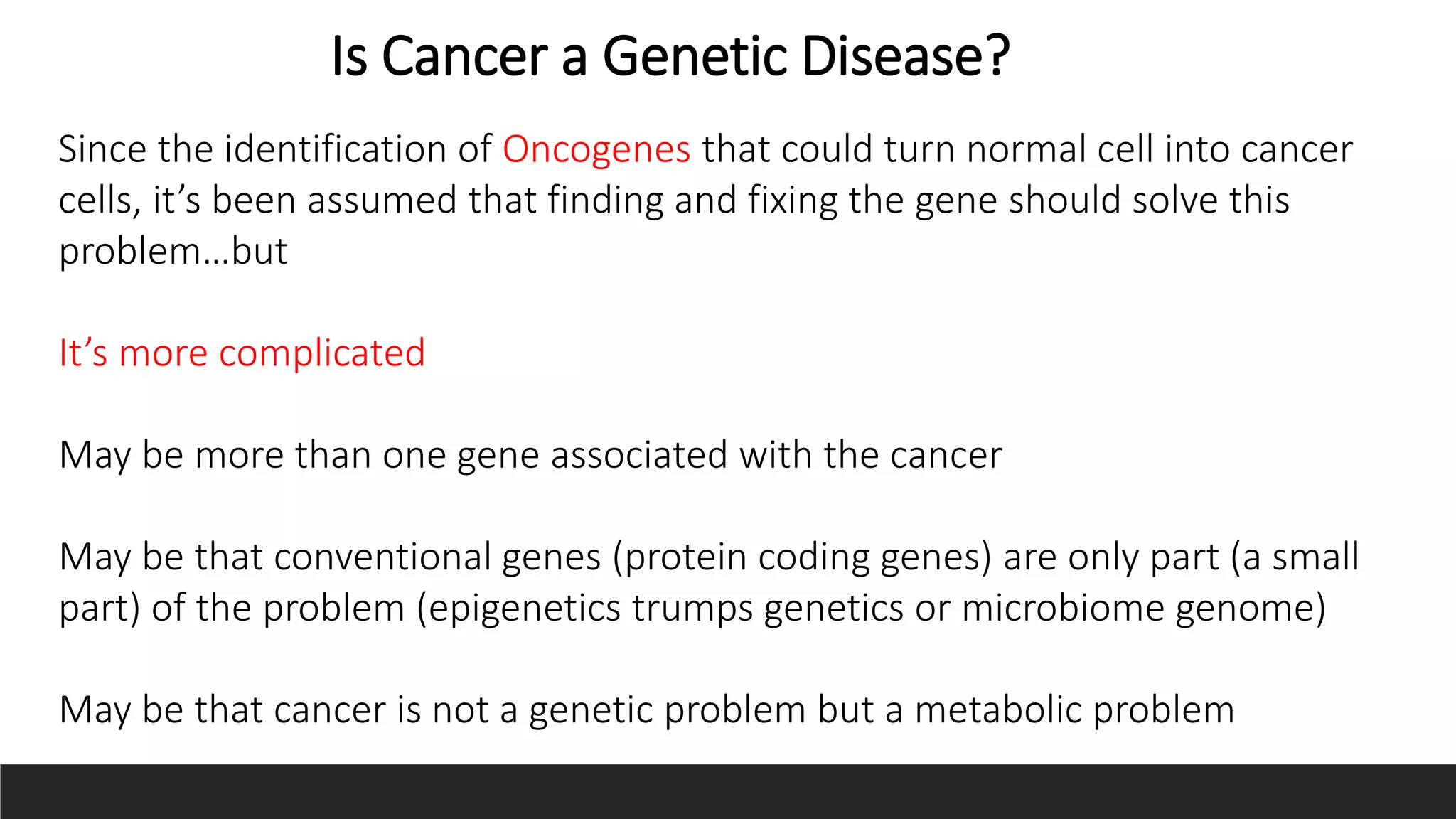 Cancer genetics | PPTX