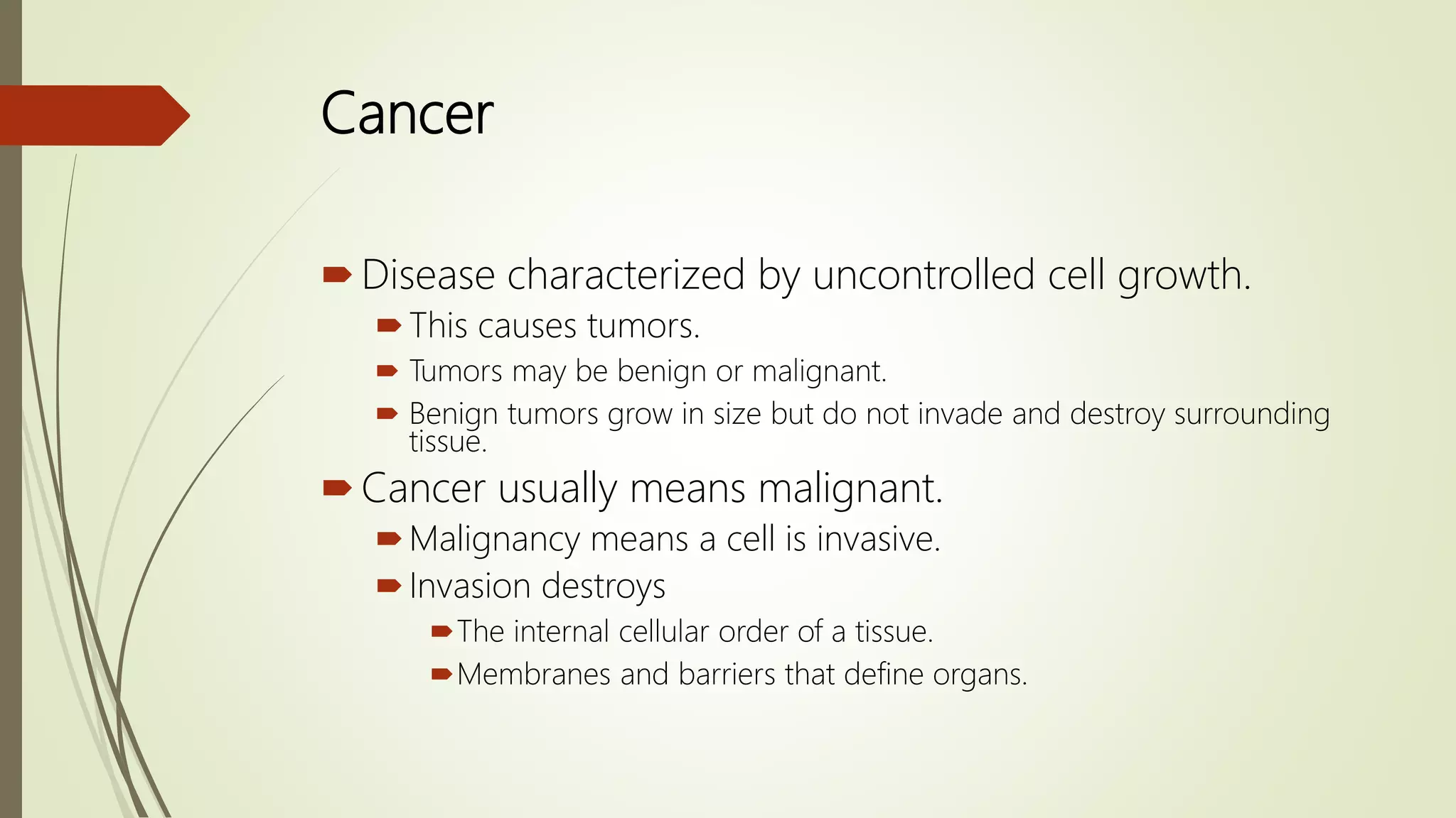 Cancer genetics and diagnosis | PPTX