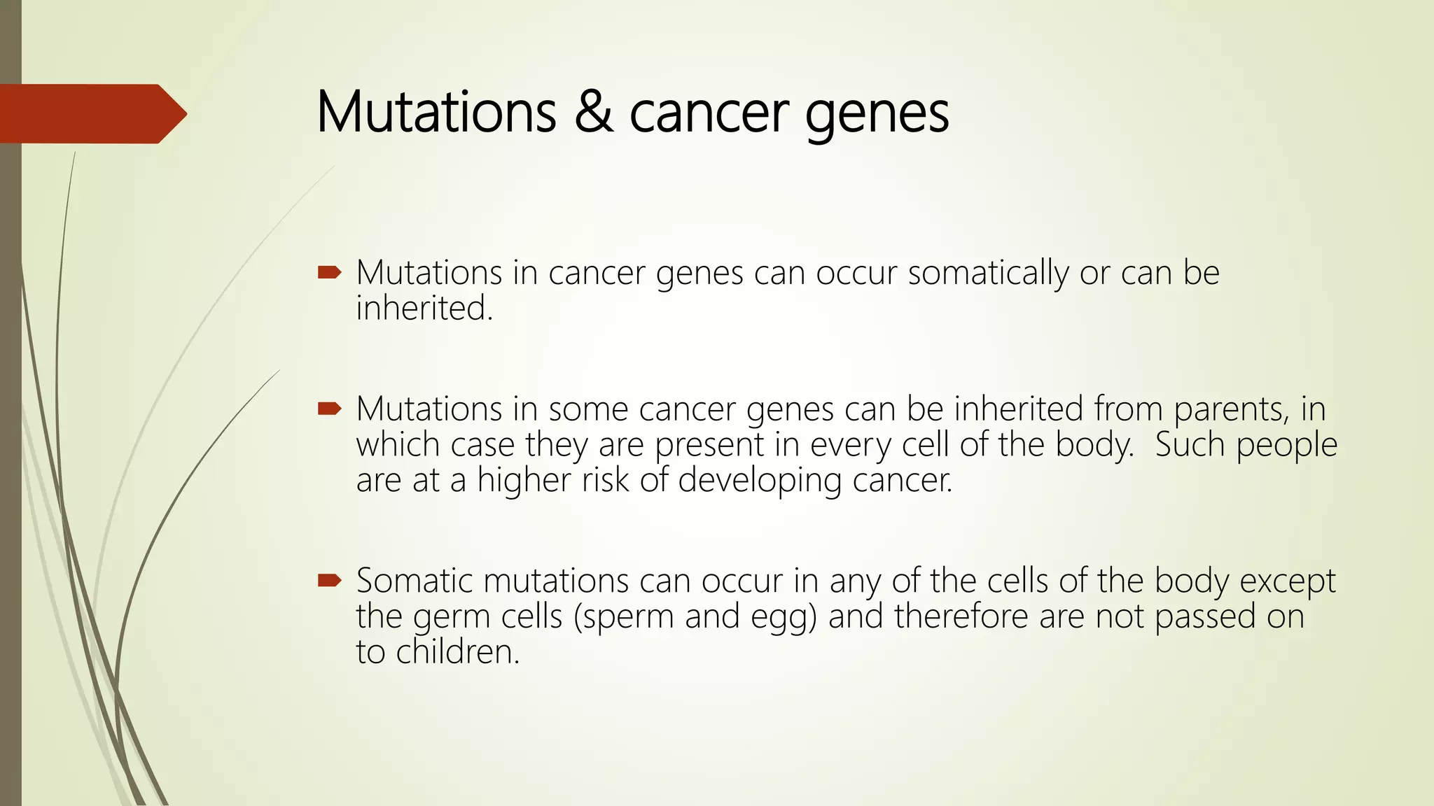 Cancer genetics and diagnosis | PPTX