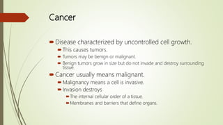 Cancer genetics and diagnosis | PPTX