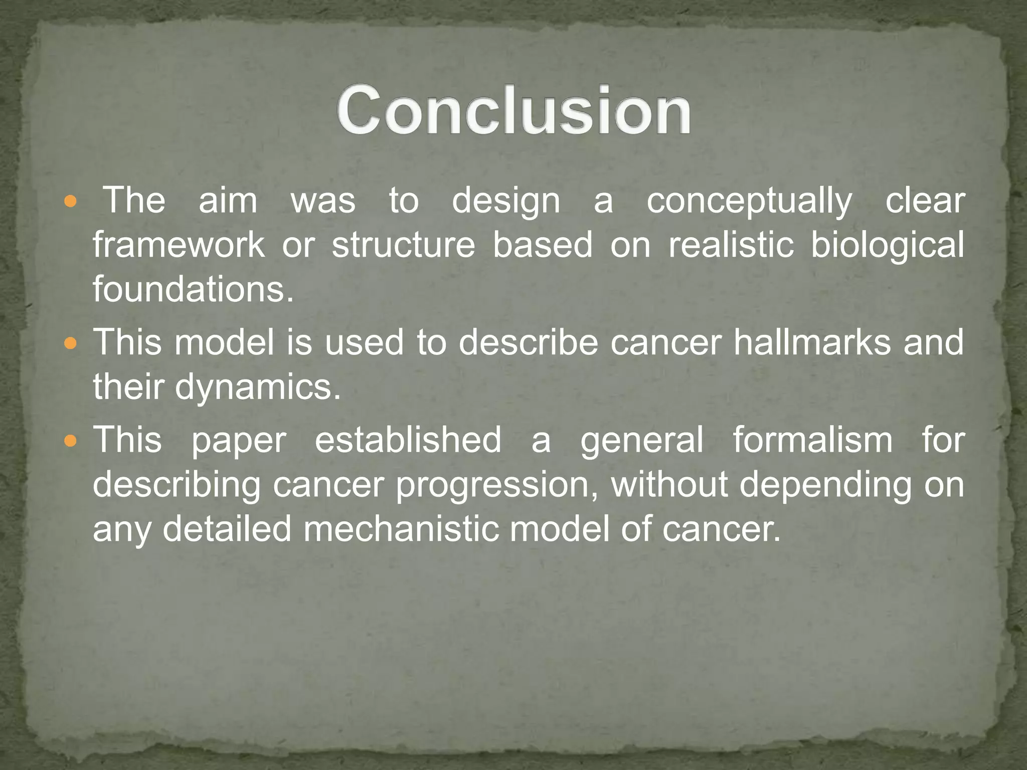 Cancer hybrid automata | PPTX