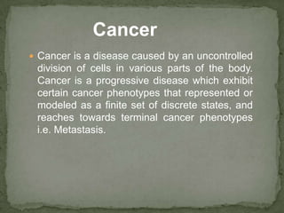 Cancer hybrid automata | PPTX | Cancer | Diseases and Conditions