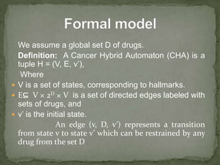 Cancer hybrid automata | PPTX | Cancer | Diseases and Conditions
