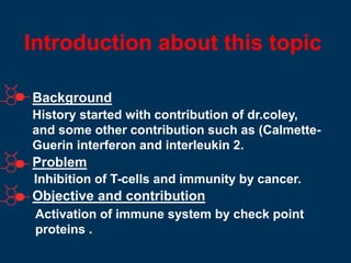 Cancer immune check point therapy ,paper | PPTX