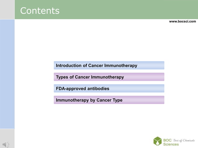 Cancer immunotherapy boc sciences | PPT