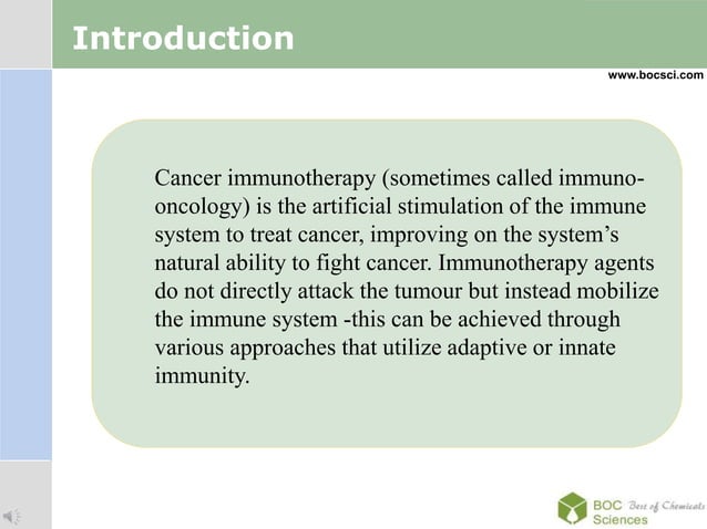 Cancer immunotherapy boc sciences | PPT