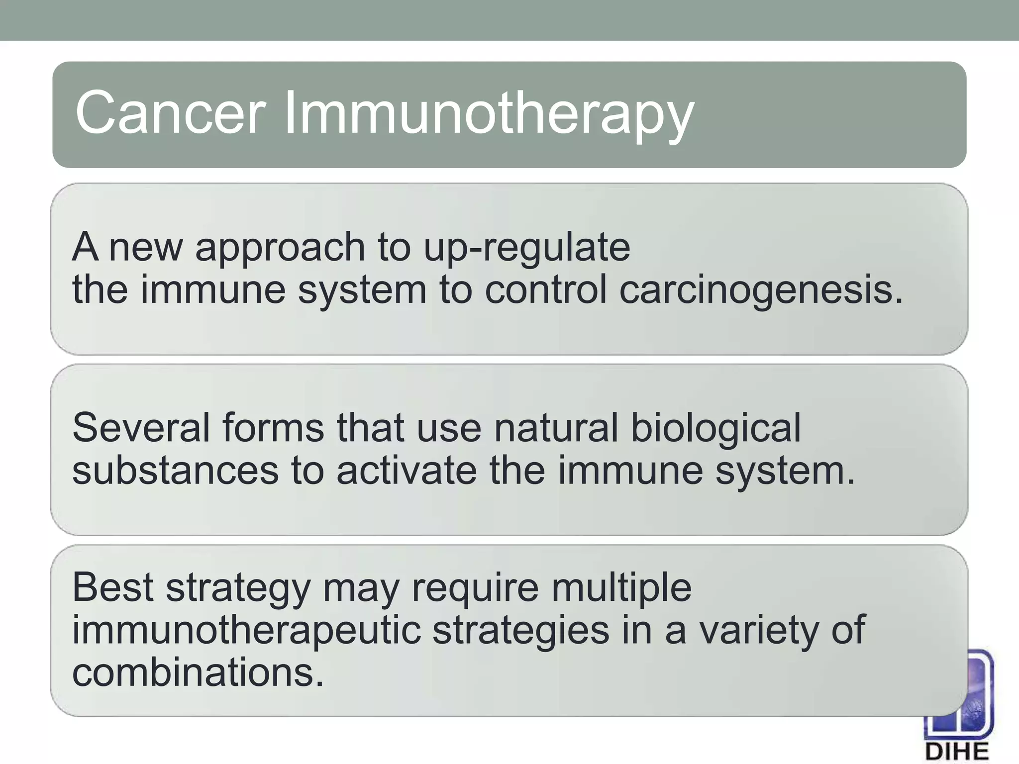 Cancer immunotherapy slideshare | PPTX