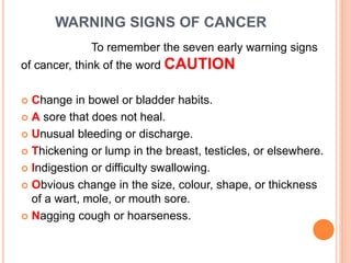 Cancer intro | PPTX