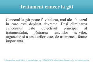 Cancer la gât - ce este, diagnostic, tratament | PDF