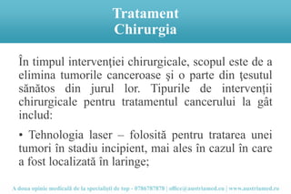 Cancer la gât - ce este, diagnostic, tratament | PPT