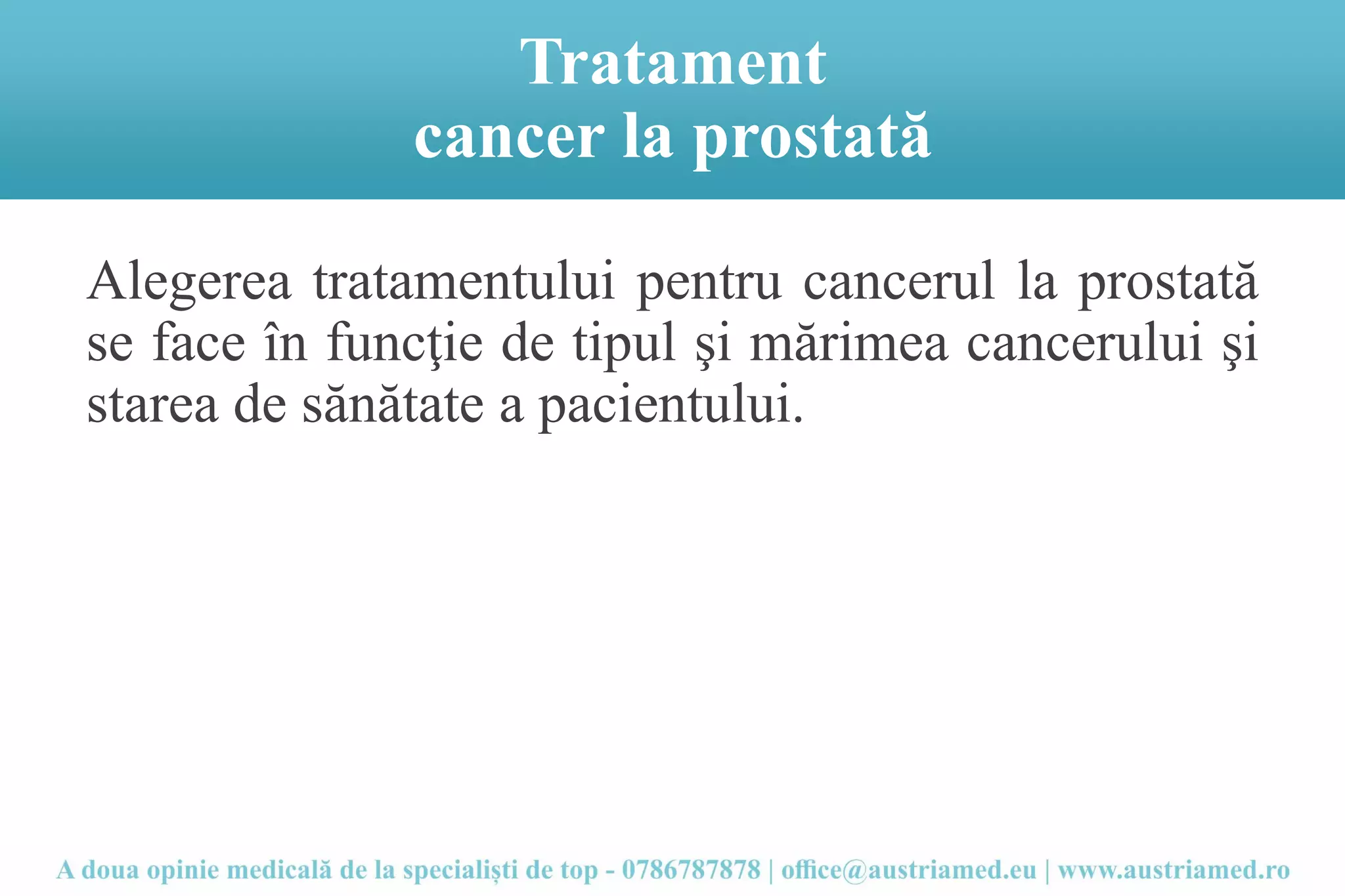 Cancer la prostata - ce este, diagnostic, tratament | PDF