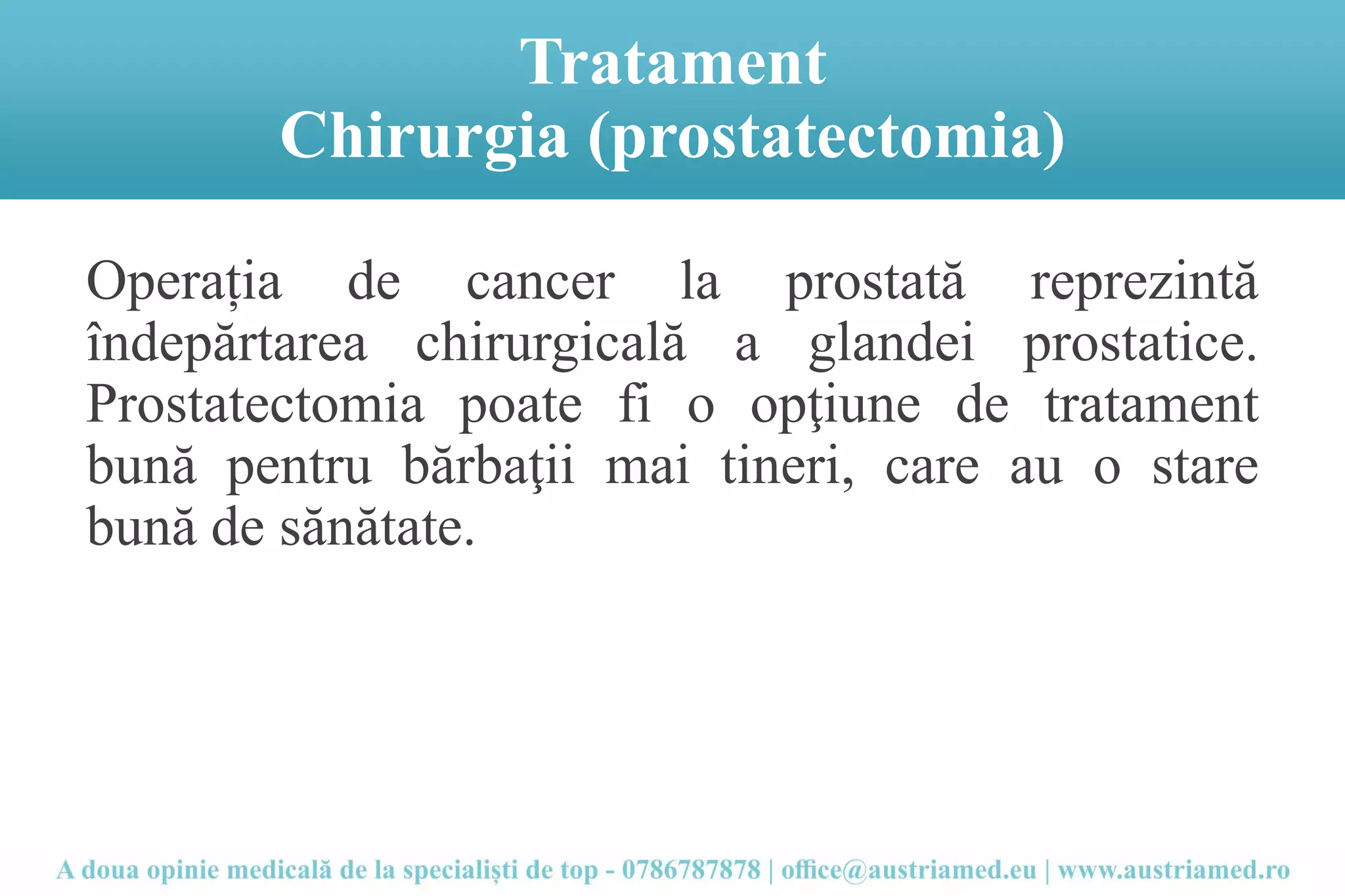 Cancer la prostata - ce este, diagnostic, tratament | PDF