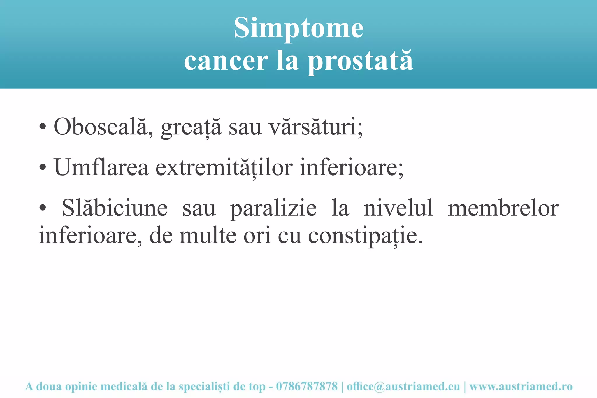 Cancer la prostata - ce este, diagnostic, tratament | PDF