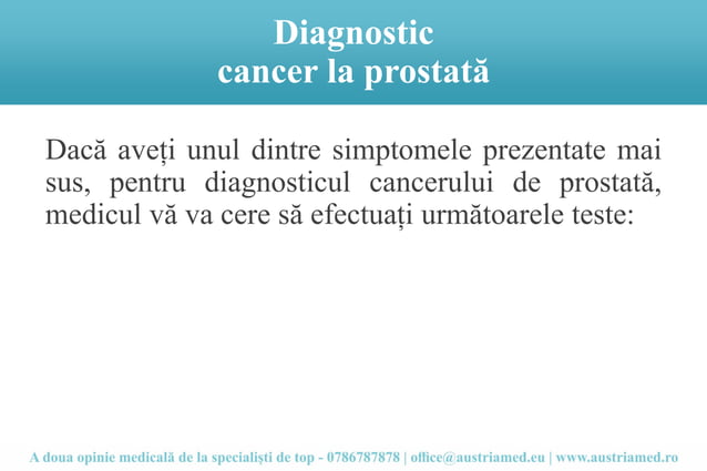 Cancer la prostata - ce este, diagnostic, tratament | PDF