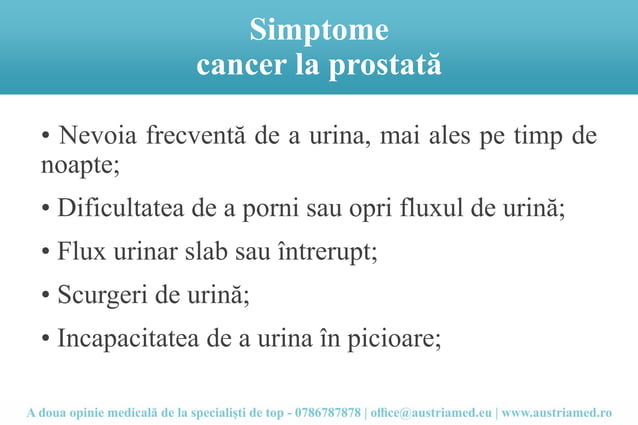 Cancer la prostata - ce este, diagnostic, tratament | PDF