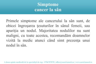 Cancer la san - ce este, diagnostic, tratament | PPT