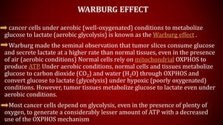 Cancer metabolism its theruputics | PPTX